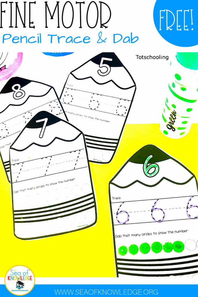 Pencil Count Teaching Number Sense FREE Printables! - Sea of Knowledge