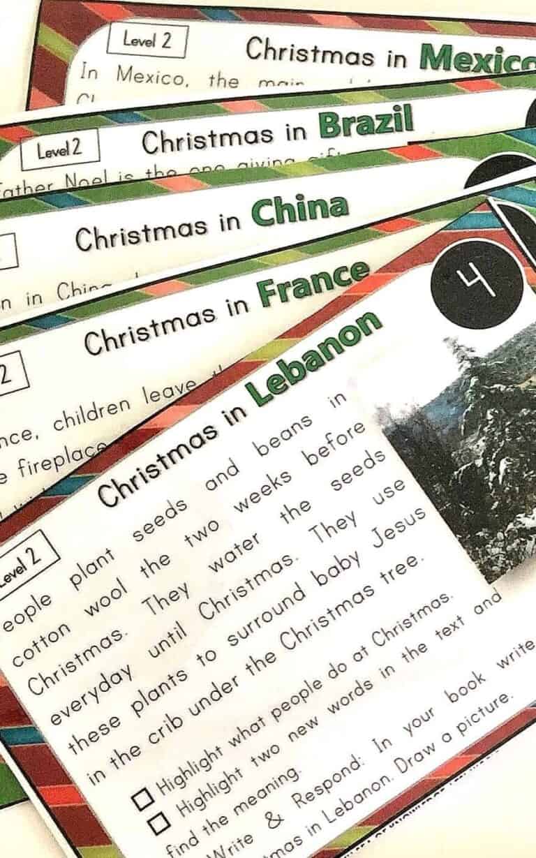 Exercise Reading Comprehension Christmas