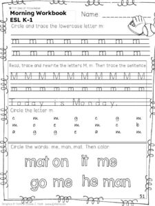 Engaging Morning Work First Grade ESL Workbooks: FREE copy!