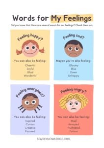 Coping Skills Bulletin Board [Feel Better Flower Craft Preschool]