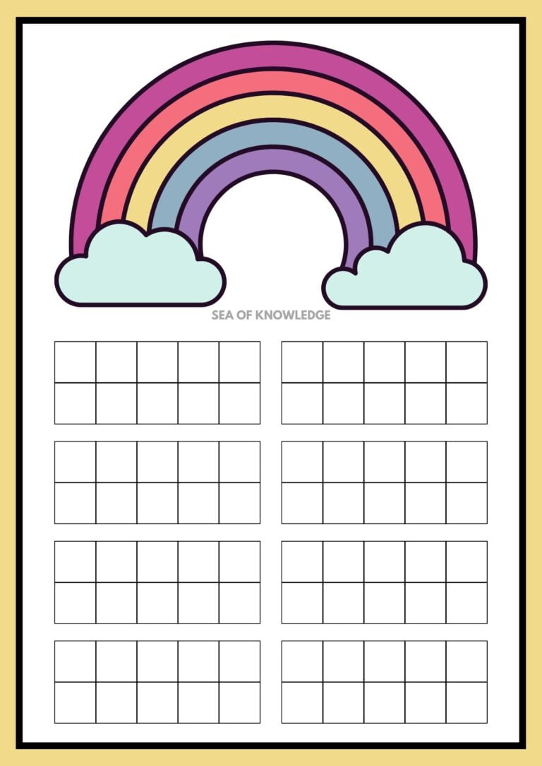 3 Fun Ten Frame Printable: Rainbow Activity Puzzles Kids will Love!