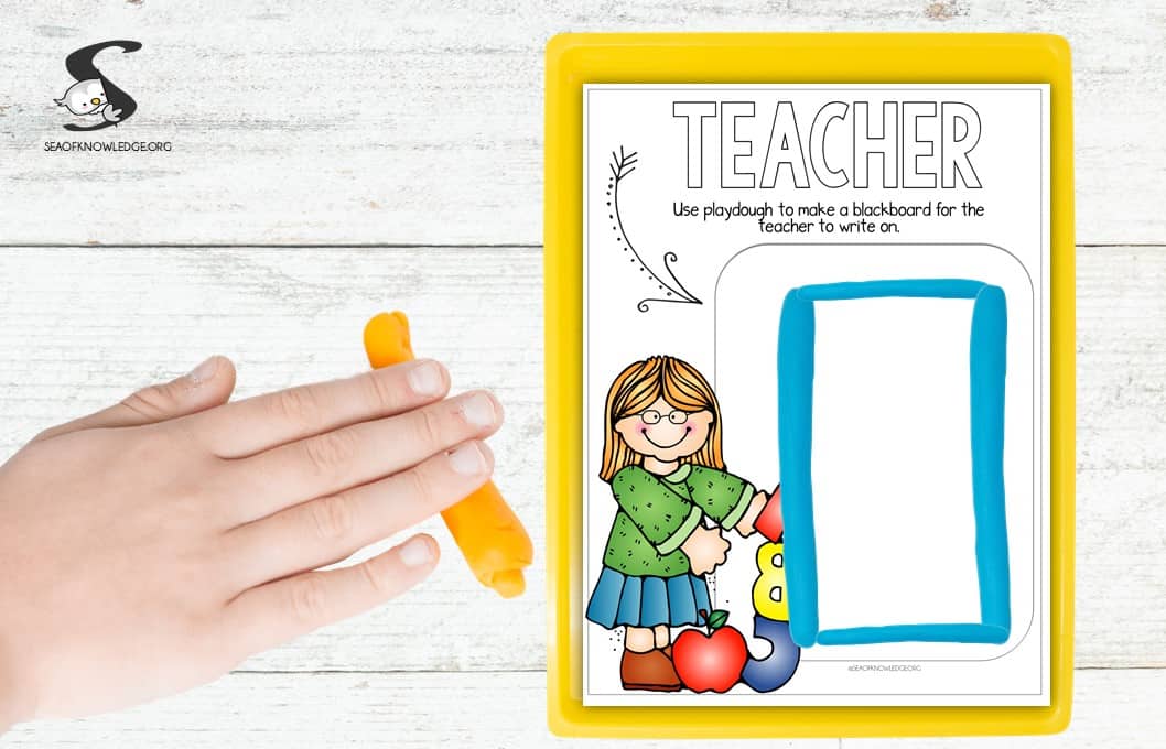 Community Helper Activities for Preschoolers Hands-on Play Dough Mats