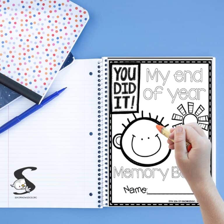Keepsake End of Year Memory Book for Preschool and Kindergarten