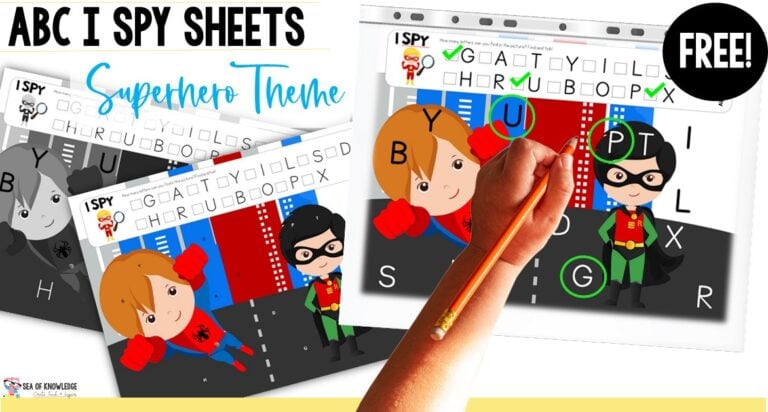 3 Fantastic Superhero Alphabet Printables Your Preschoolers Will LOVE