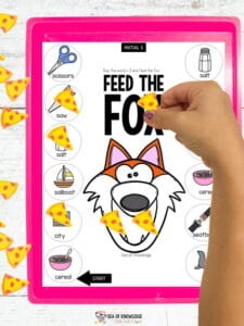 S Sounds Speech Therapy Feed the Fox Game Printable