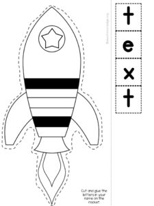 4th July Names Activities Kindergarten Editable One Page Craft