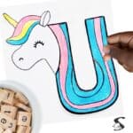 Cute Easy Unicorn Craft (Letter U Teaching Plan)
