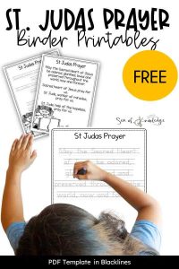 San Judas Prayer in English Plus Binder Prayer Printables