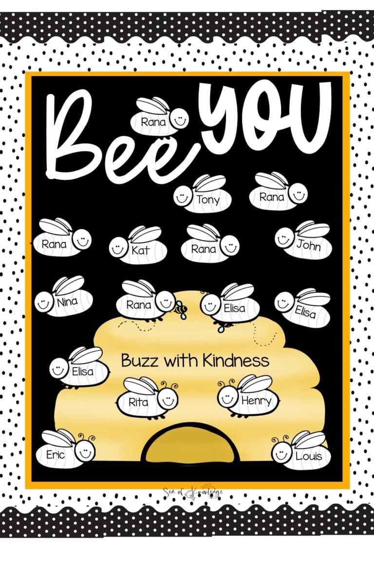 Character education bulletin board ideas Free Bee You Templates