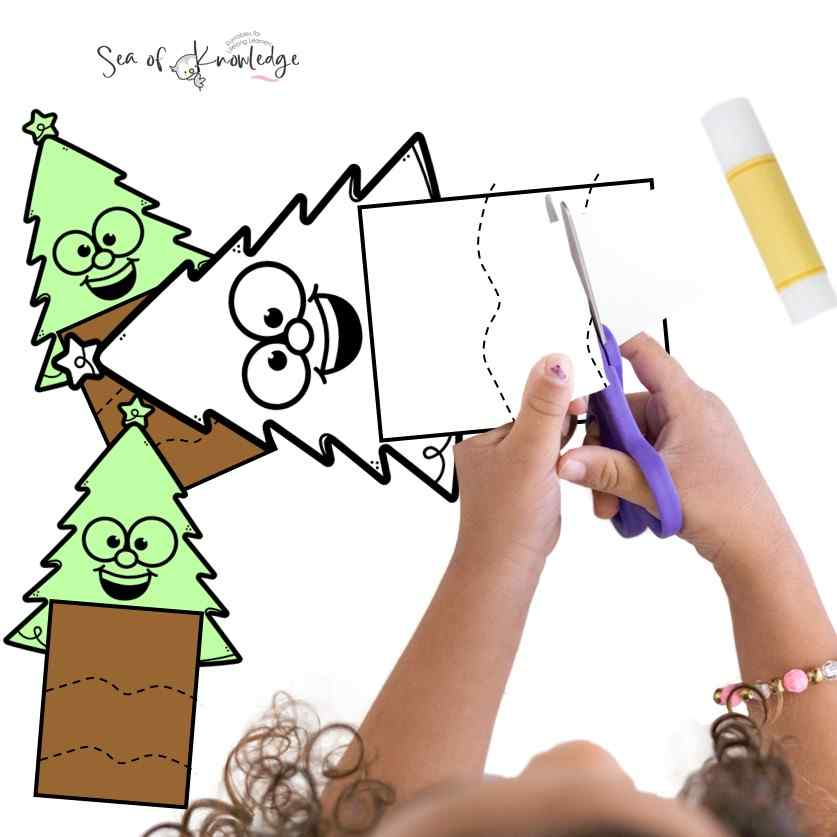 Free Cutting Worksheets For Fine Motor Skills PDF Christmas Tree Free Cutting Worksheets For Fine Motor Skills PDF Christmas Tree