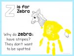 Handprint Letter Z Printable Activity Template