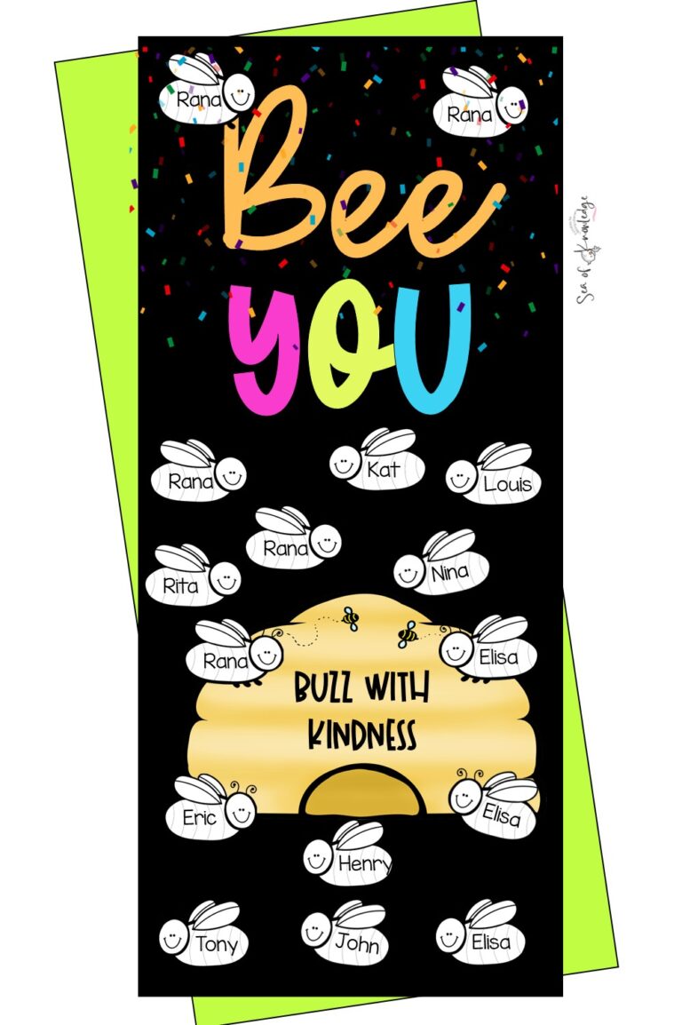 Character education bulletin board ideas Free Bee You Templates