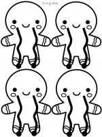 Cutting Strips by Line Progression Gingerbread Theme