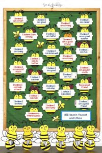 Character education bulletin board ideas Free Bee You Templates