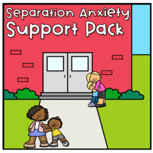 Separation Anxiety Social Story Printable Book + Editable Behavior ...