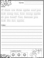 Handwriting Passages to Copy Free Fall Set
