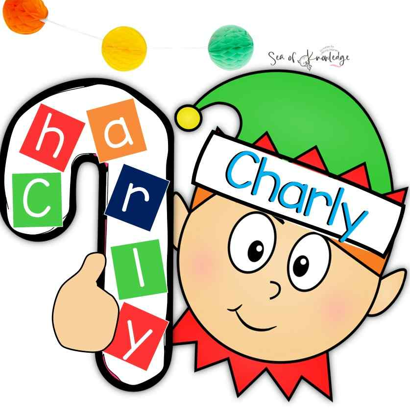 Elf Craft Preschool Fun Name Writing Printable