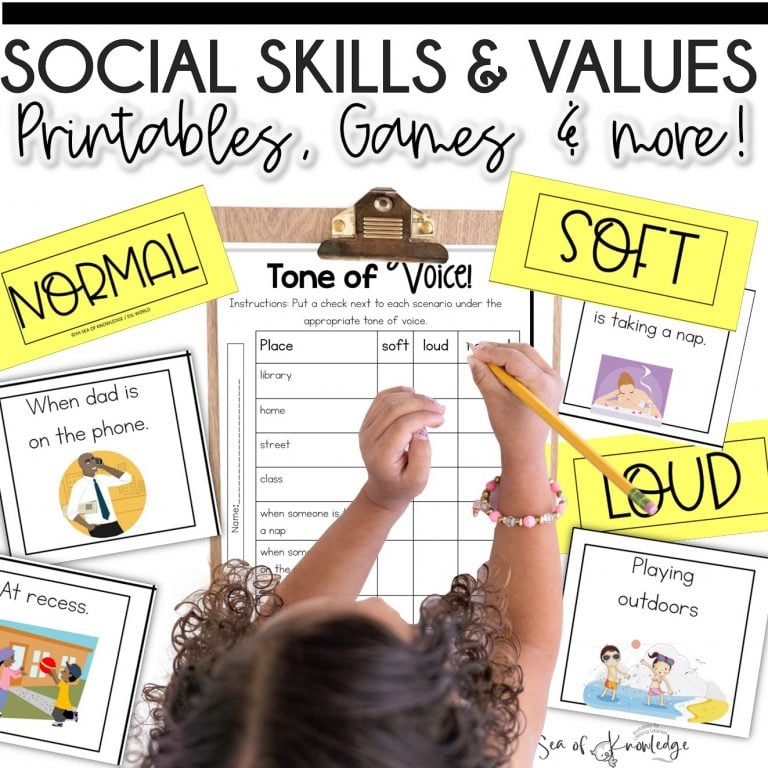 Social Skills Worksheets for Autism PDF Printables and Workbooks