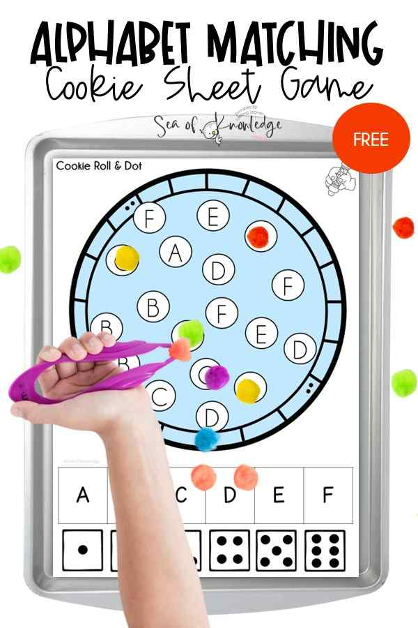 Alphabet Matching Game Cookie Sheet Printable PDF Alphabet Matching Game Cookie Sheet Printable PDF