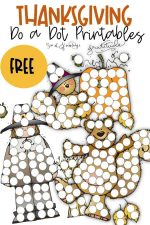 Thanksgiving Dot Printables Easy Print and Go Sheets