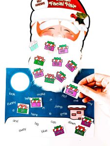 Christmas Sight Words Read and Match Printable Game