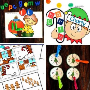 Christmas Sight Words Read and Match Printable Game