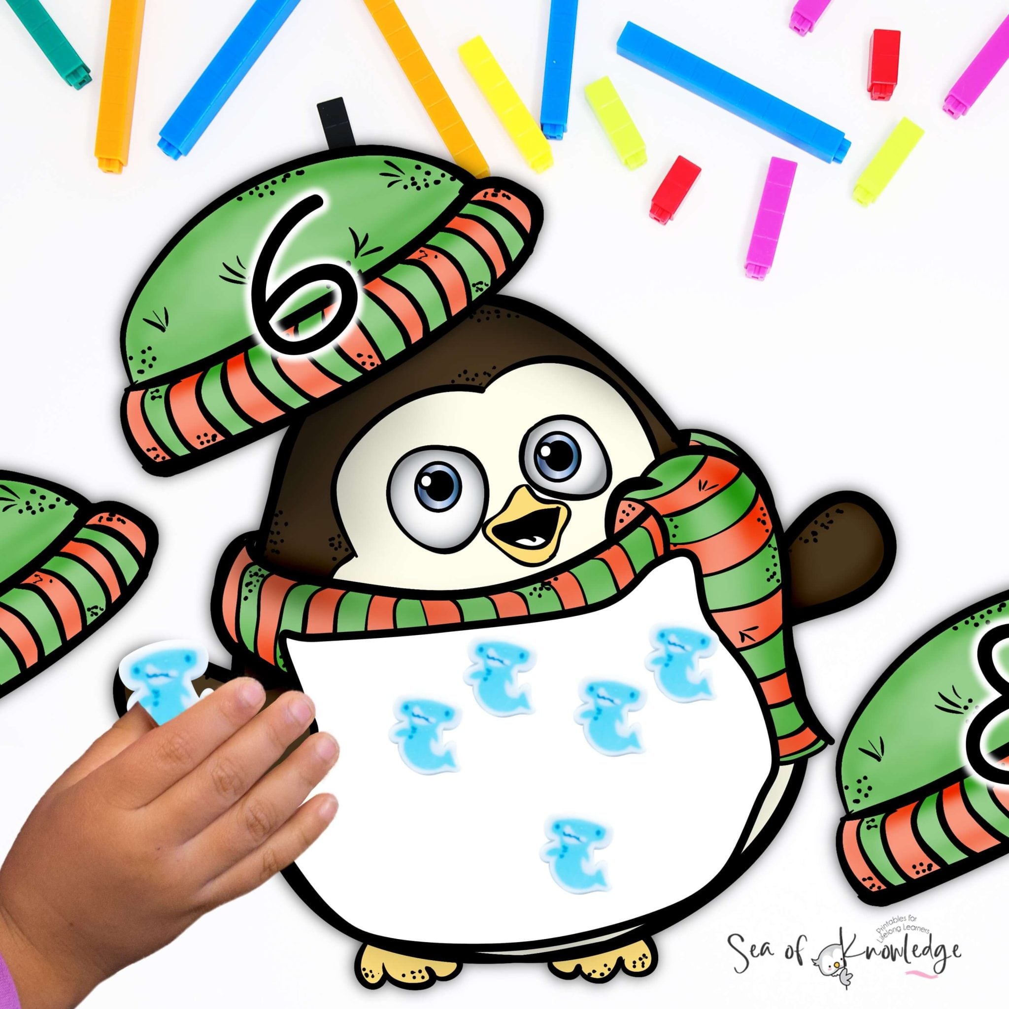 Number Sense Games Penguin Counting Cards