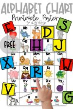 Simple Alphabet Chart Printable [with matching letter tiles]