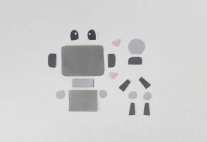 Craft Robot Template [Valentine Paper Craft Pdf]
