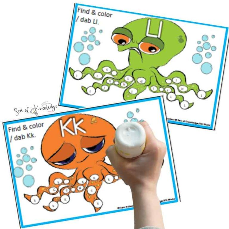 I Spy Letters Printable Under the Sea