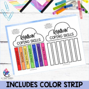 Coping Skills Bulletin Board [Feel Better Flower Craft Preschool]