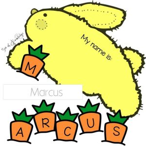 Simple Bunny Craft Printable [Cut and Paste Template]