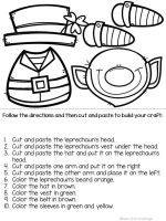 Leprechaun Following Directions Craft