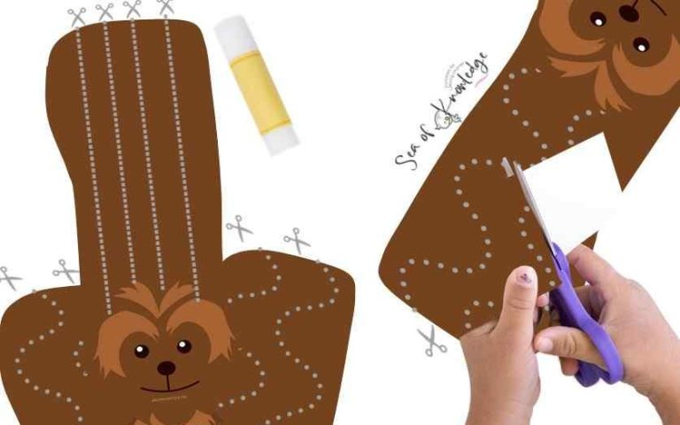 Cutting with Scissors Worksheets Space Heroes Theme