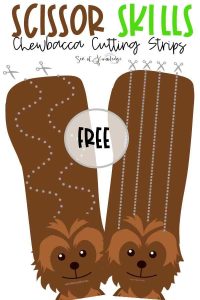 Cutting with Scissors Worksheets Space Heroes Theme