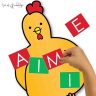 Alphabet Craft Worksheets Chicken Farm Theme