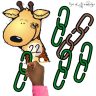 Printable Counting Cards Giraffe Heads Plastic Links