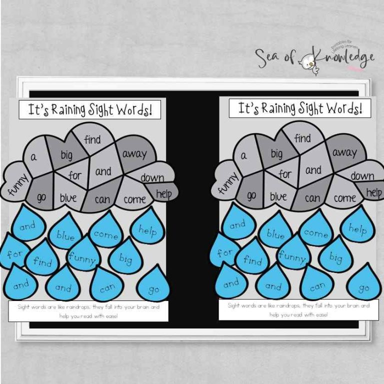 Spring Sight Word Craft Easy Printable