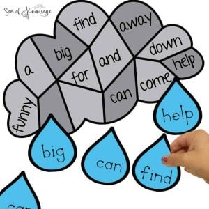 Spring Sight Word Craft Easy Printable