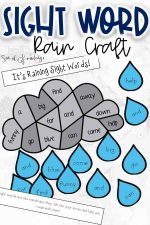 Spring Sight Word Craft Easy Printable
