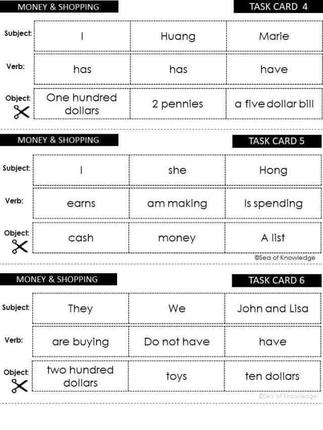Build a Sentence Worksheet Printables Many Themes