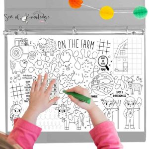 Farm Placemats Kids Printable Pack