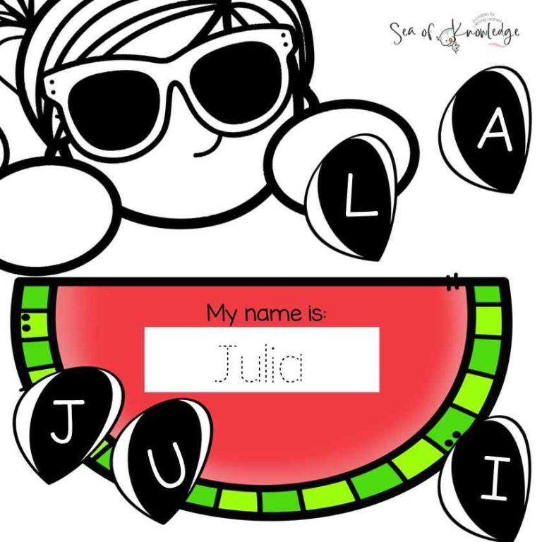Engaging Watermelon Activities for Preschoolers: Printable Name Craft ...