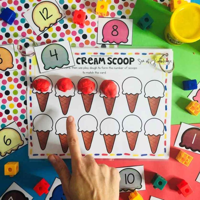 Ice Cream Craft Preschool: Free Name Craft with Letter Cones