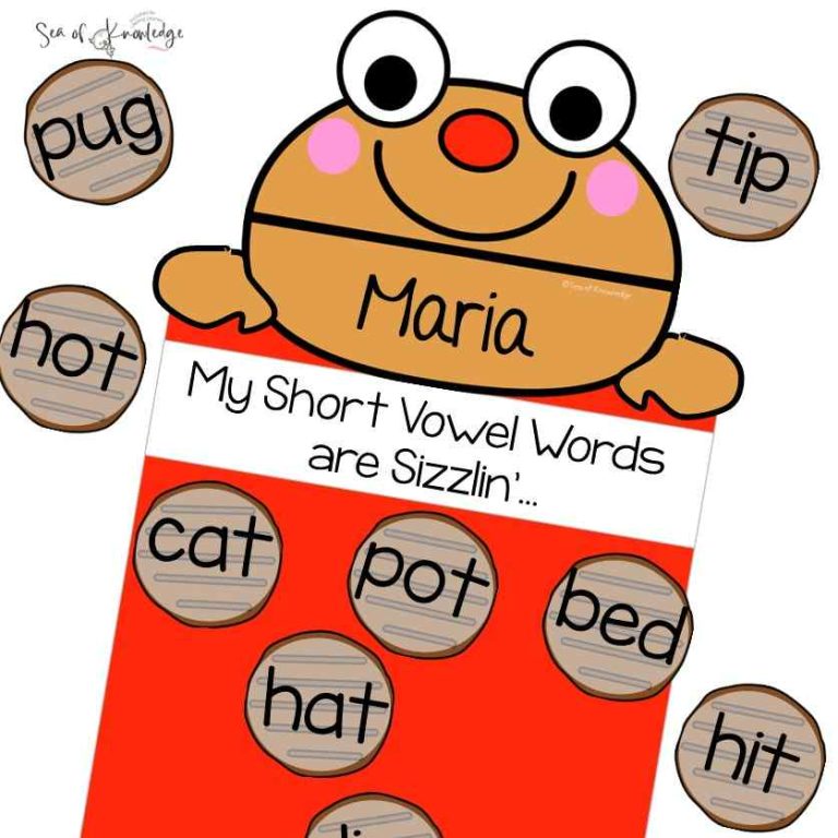 4th of July Bulletin Board Ideas - Free Short Vowels Craft Display