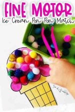 Educational Arts and Crafts for kids Fine Motor Ice Cream Cones - Sea ...