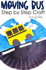 Welcome Back to School Craft Ideas: Step-by-Step Moving Bus Paper Plate ...