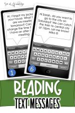 Text Message Classroom Activity: Printable Writing Tasks