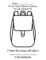 If You Take a Mouse to School Crafts and Printables: Fun and ...