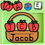 The Viral Apple Name Craft Printable for Kids: Free Editable Template